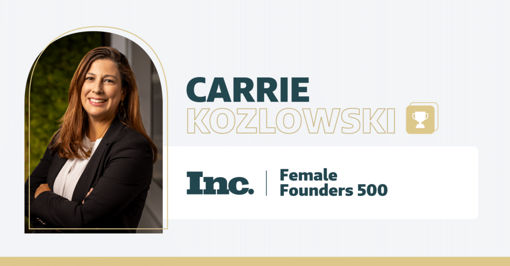 Inc. Names Upfront’s Carrie Kozlowski to Its 2025 Female Founders 500 List - Upfront Healthcare